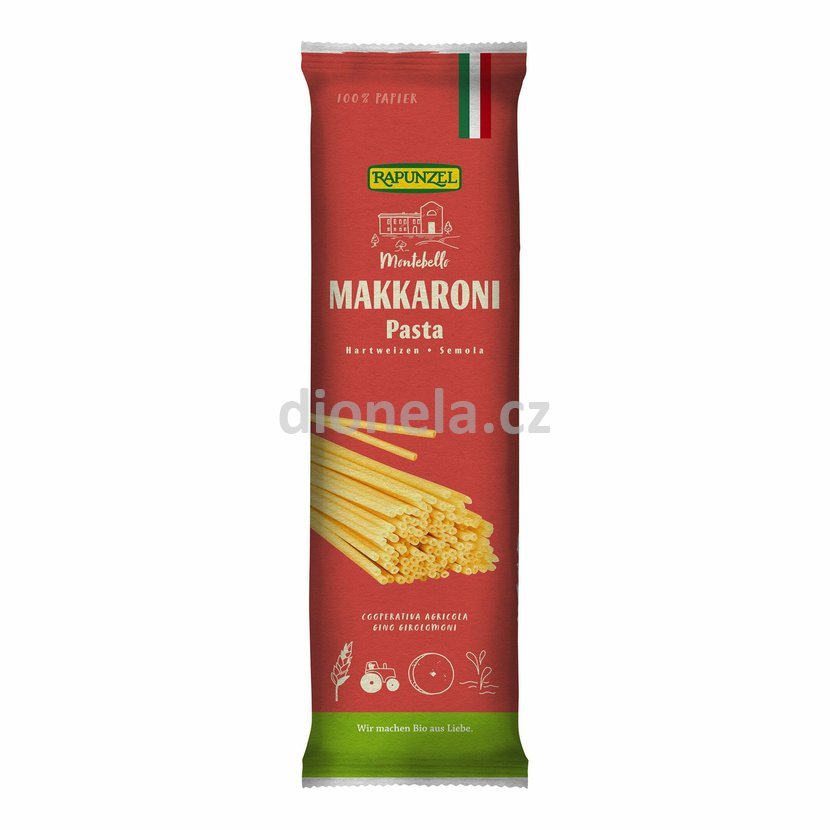 Bio Makaróny semolina 500 g BIO RAPUNZEL | Dionela